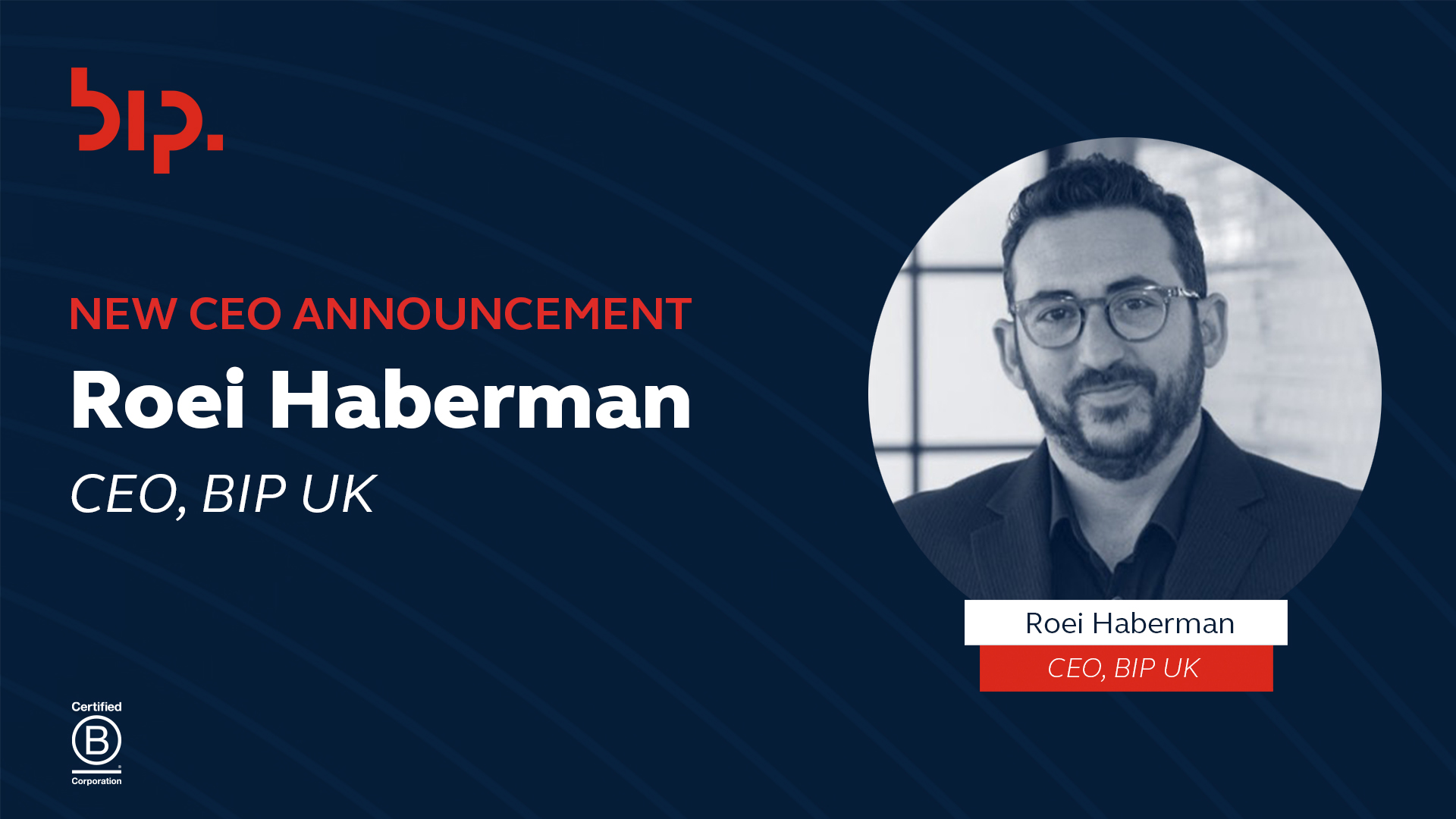BIP Appoints Roei Haberman as New CEO in the UK - BIP Consulting