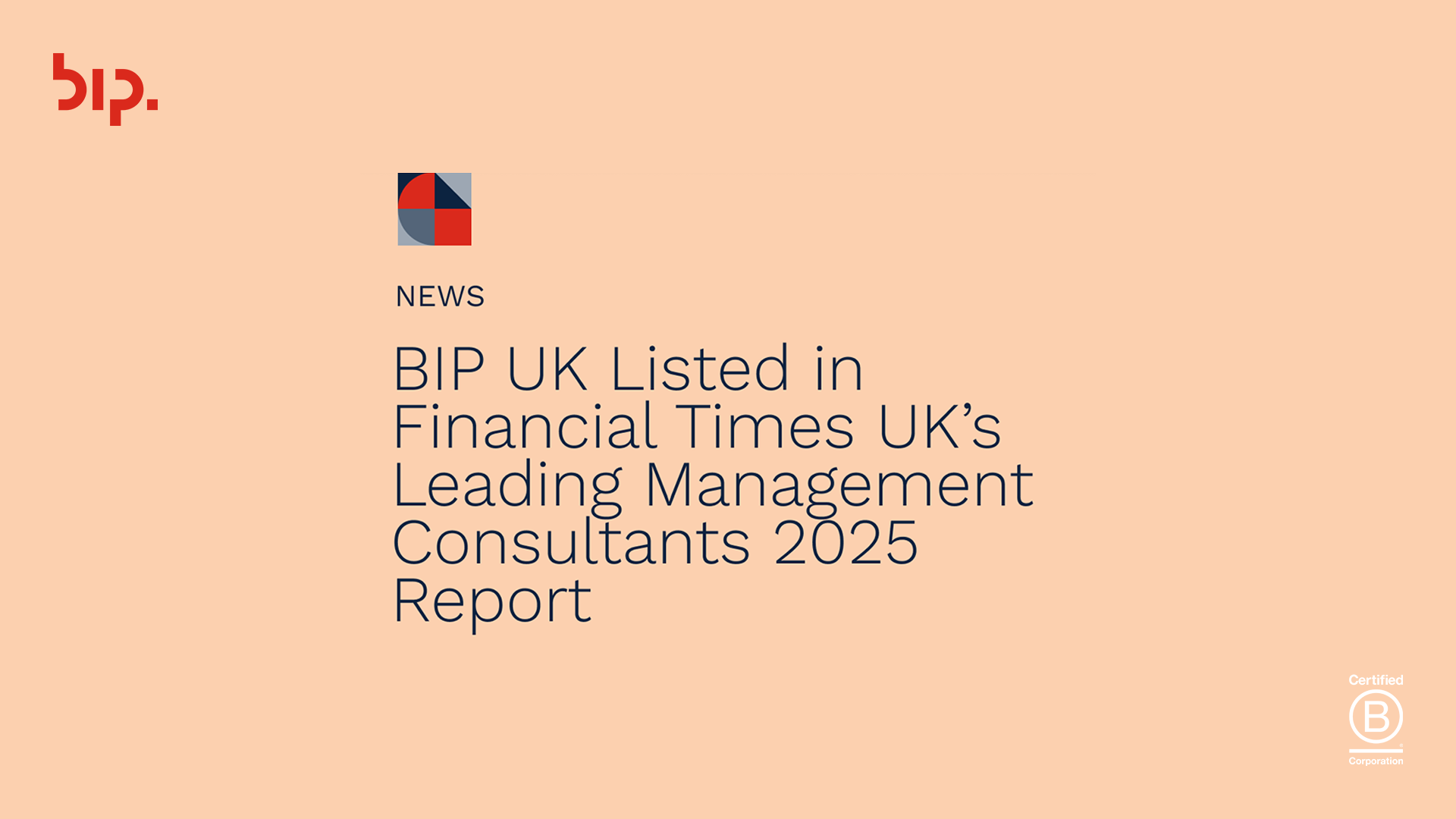 BIP UK Listed in Financial Times UK’s Leading Management Consultants ...